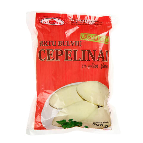 Cepelines congelados rellenos de carne, 500 g