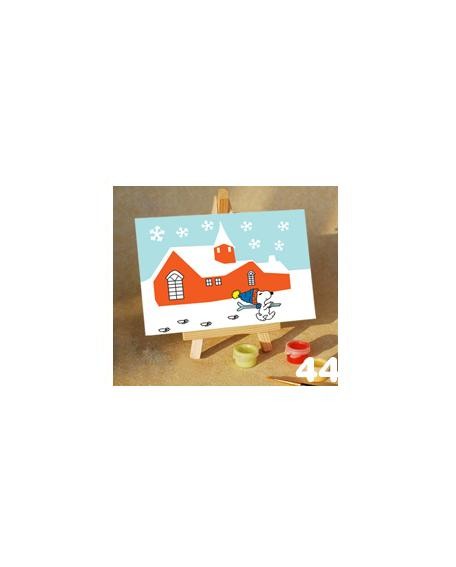 Para crianças. Defina para pintar imagens por números. Snoopy (10 x 15 cm)